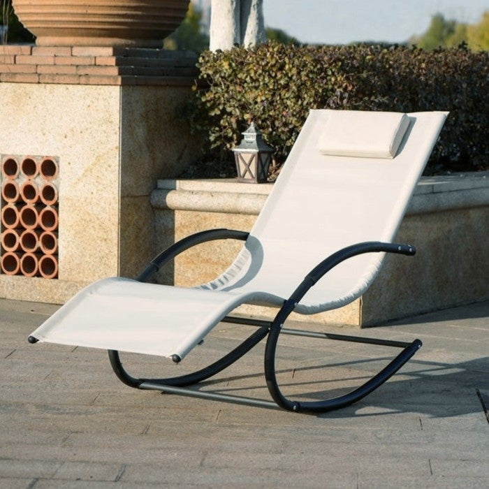 Outdoor Wrought Iron Rocking Chair – Lightweight, Durable, and Stylish ...